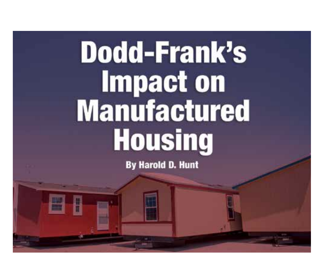 Dodd-Frank's Impact on Manufactured Housing | Texas Real Estate ...