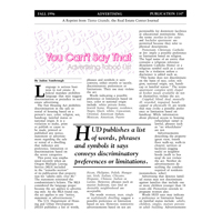 You Can't Say That: Advertising Taboo List | Texas Real Estate Research ...